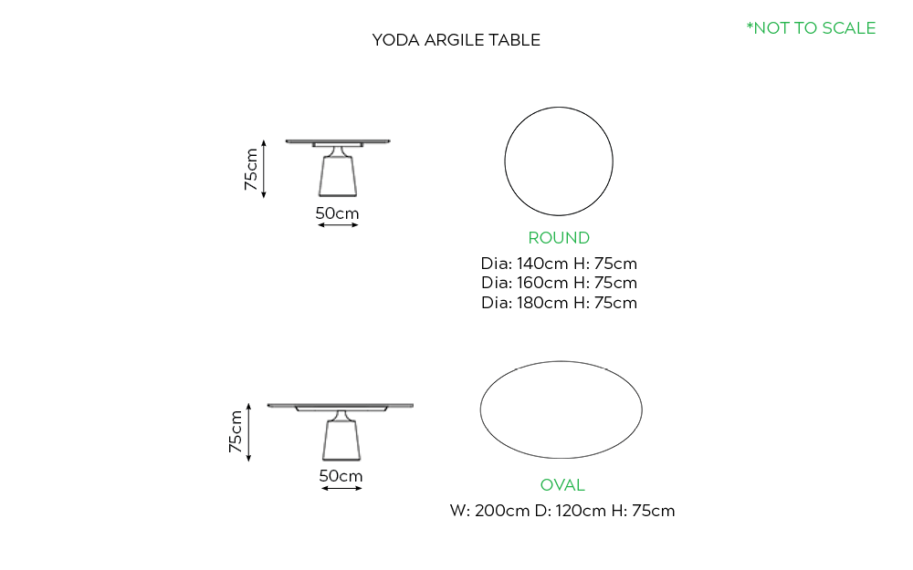 Cattelan Italia Yoda Argile Table